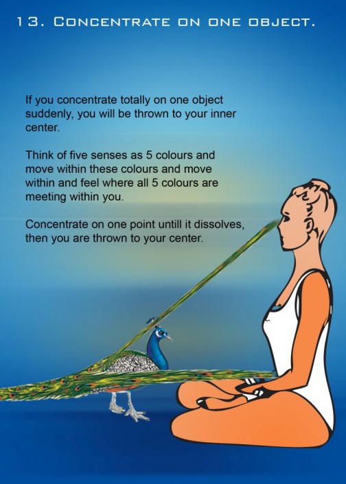 Concentrate totally on one object, soul yoga meditation